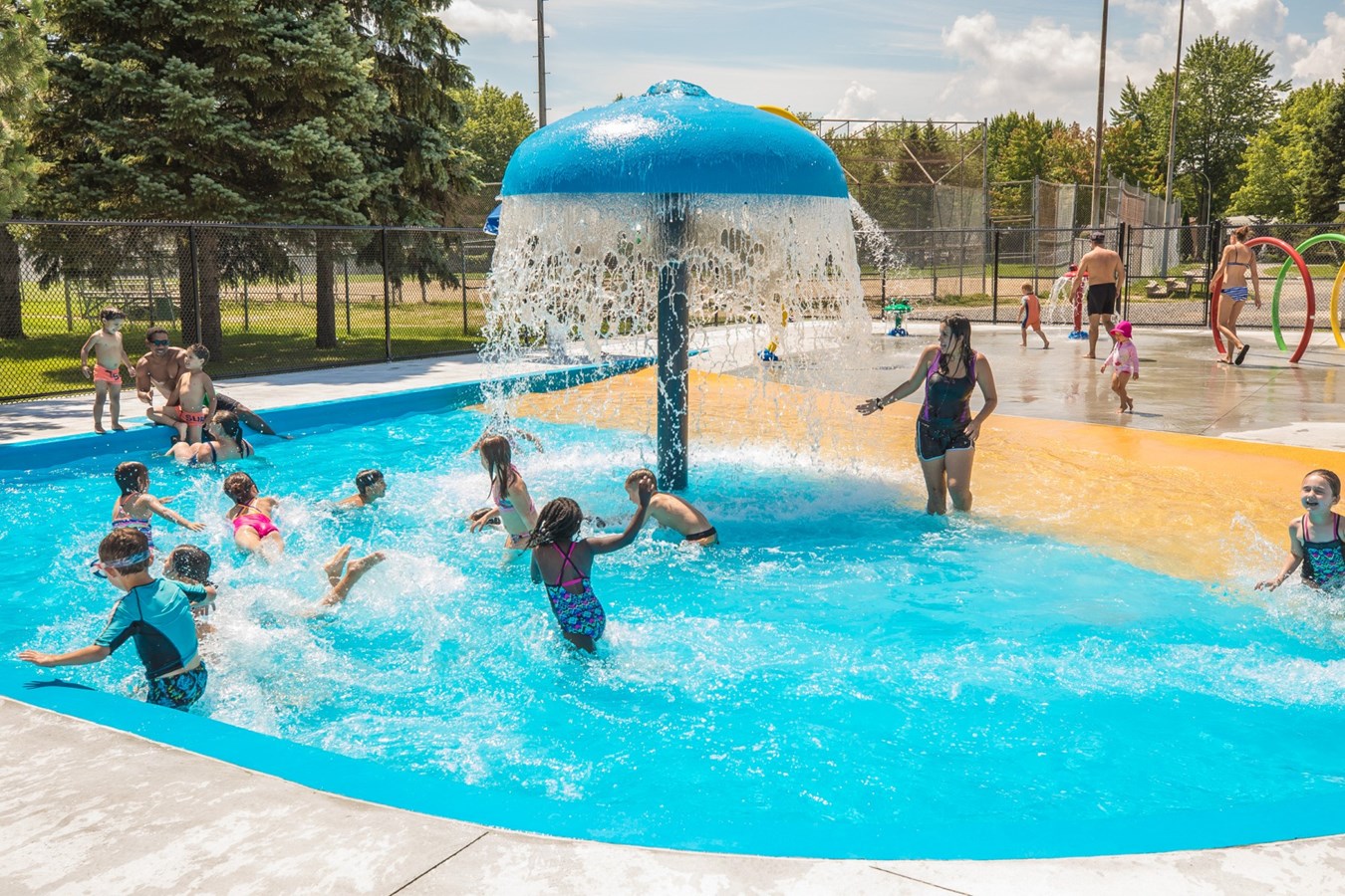 Jeux d’eau au parc des Saules: Un investissement de 391 866